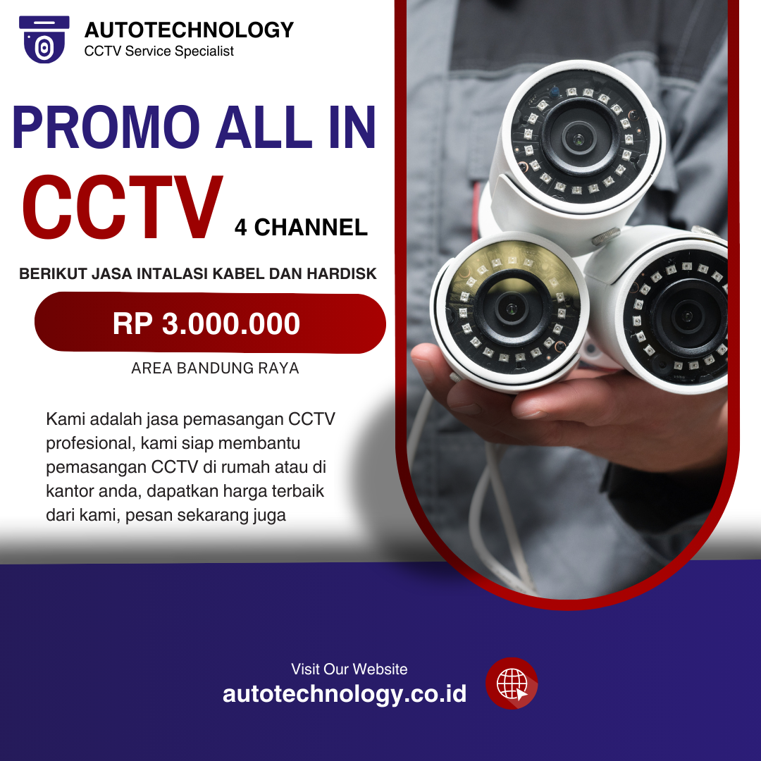 Promo Gebyar Akhir Tahun CCTV Bandung - Autotechnology 2026