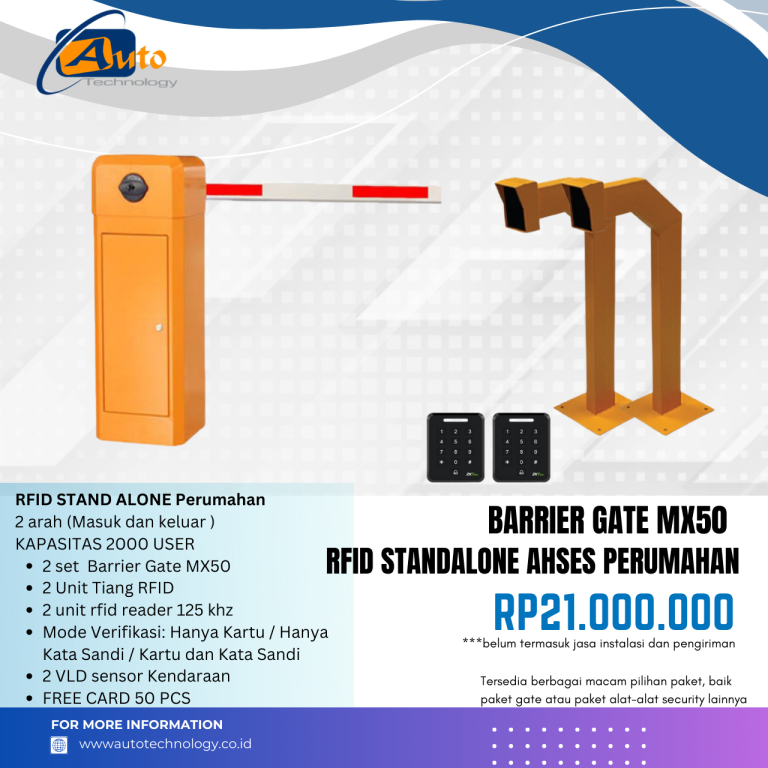 Daftar harga peralatan parkir dan Pedestrian gate - January 2026
